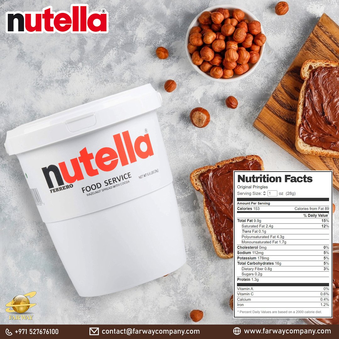 Nutella 3KG Importer & Exporter in Dubai, UAE, Middle East - Far Way ...